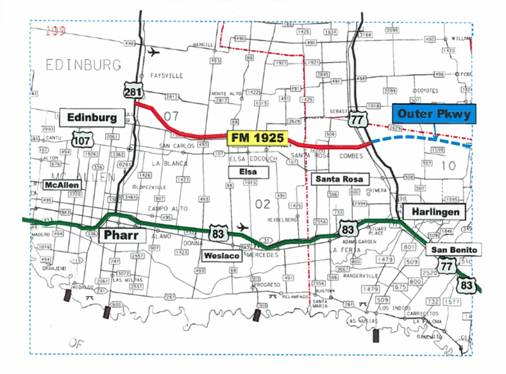 FM 1925 Map - Cameron County Regional Mobility Authority